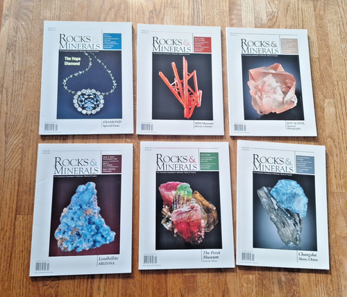 Rocks & Minerals Magazine Volume 89 2014, COMPLETE Issues 1-6, VERY ...