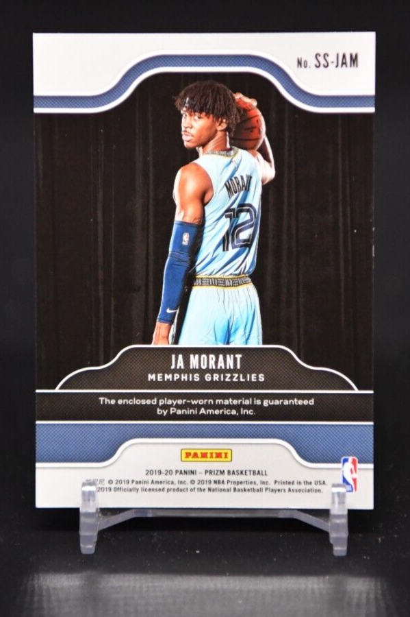 2019-20 Prizm Sensational Swatches JA MORANT Rookie RC Patch #SS-JAM ...