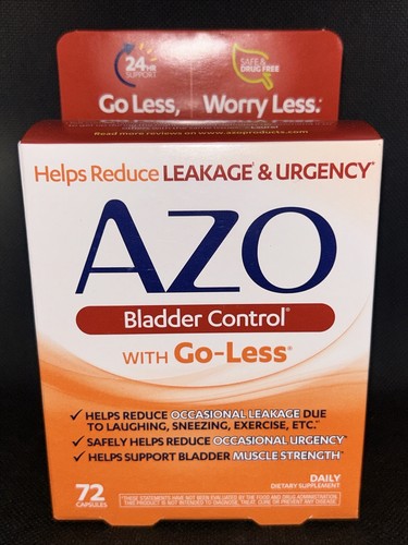 AZO Bladder Control with Go-less Supplement Capsules - 72 Count ...