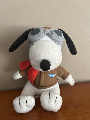 Flying Ace Pilot SNOOPY 6" Plush Peanuts Met Life 2015 Pre-Owned | eBay