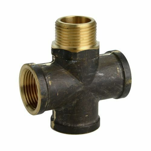 3 Way Tap Male Adaptor 20mm 3/4' Washing Machine Dishwasher Brass ...