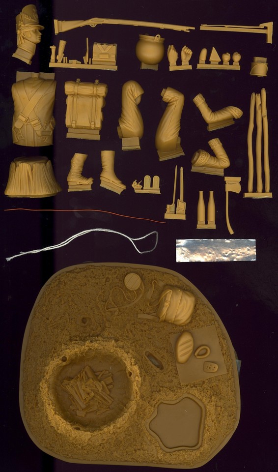 120mm Verlinden Models 1st FOOTGUARDS WATERLOO POST BATTLE Resin Figure ...