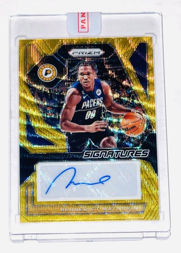 2023 Panini Prizm Benedict Mathurin Signatures Gold Auto /10 Indiana ...