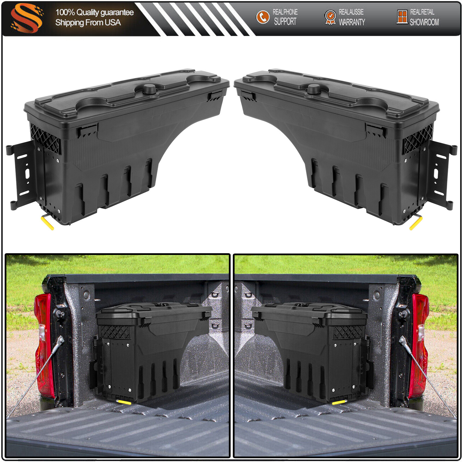 Truck Bed Storage Tool Box For 2017-2022 Ford F250 F350 F450 Super Duty ...