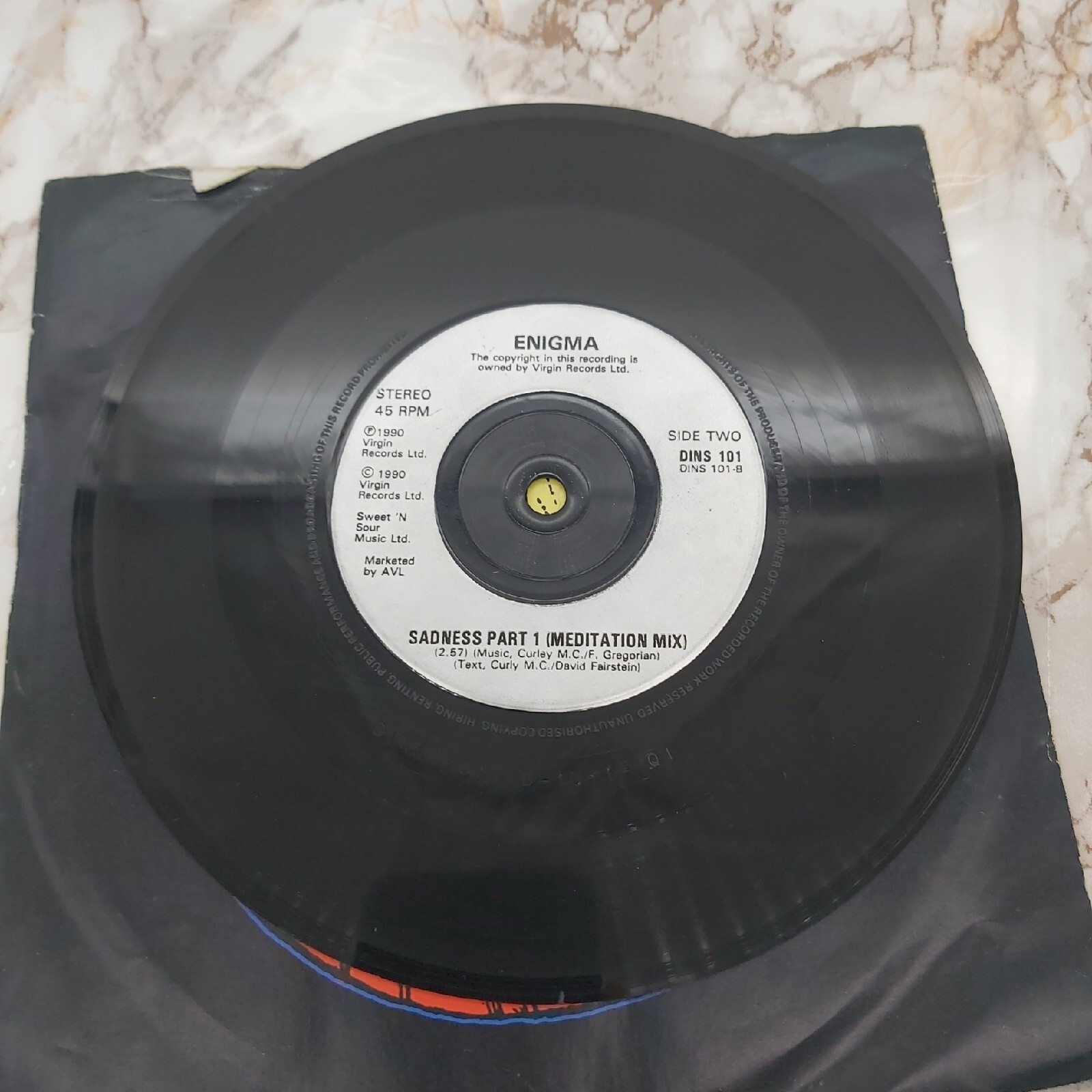 ENIGMA. SADNESS. PART 1. . VG+ 7” VINYL. 1990. Virgin VG+ | eBay