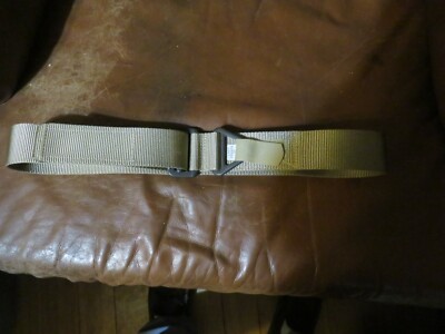 HEAVY DUTY Military RIGGERS BELT 42.5" overall Desert Tan | eBay