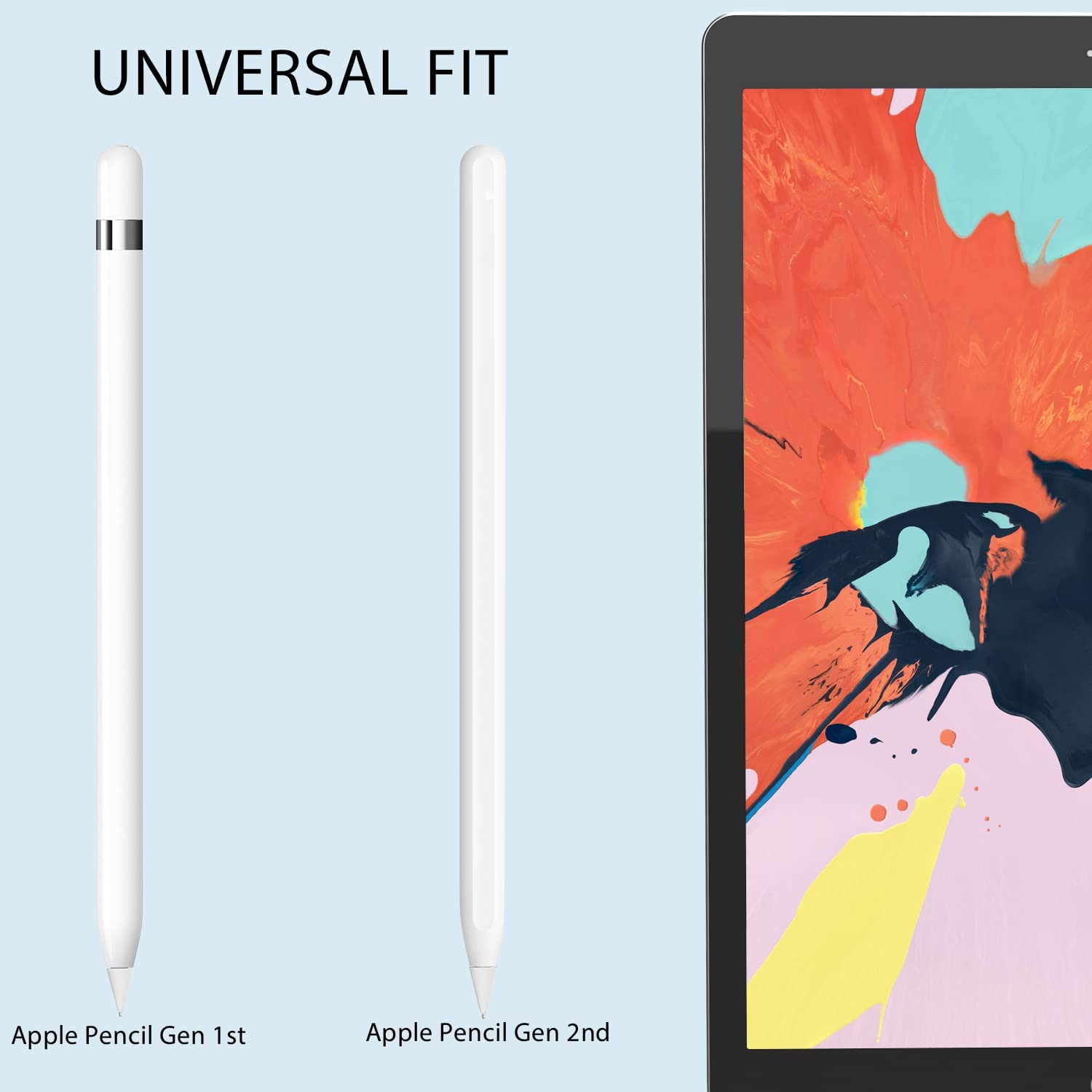 Pencil Tip Replacements for iPad Pro Pencil 2 Pack of Fine Point Nibs ...