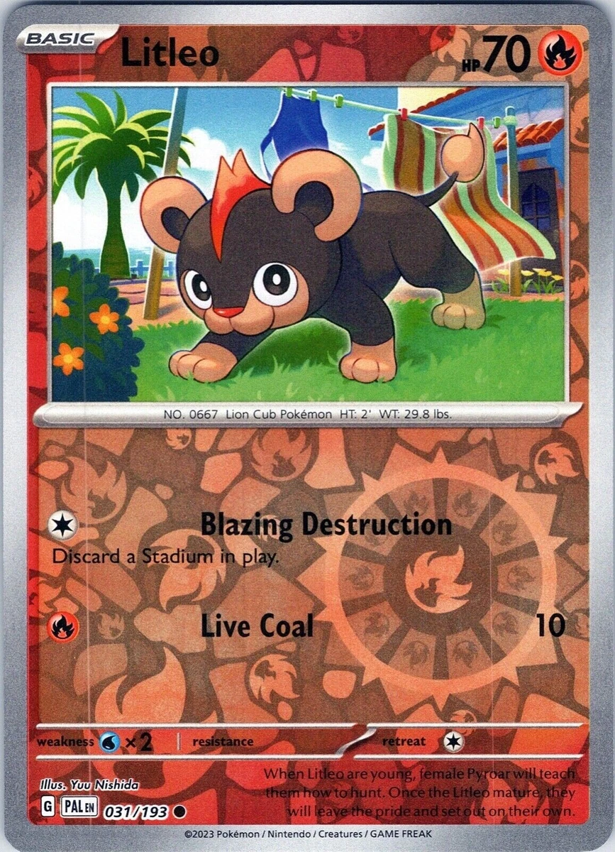 Pokemon Litleo Card
