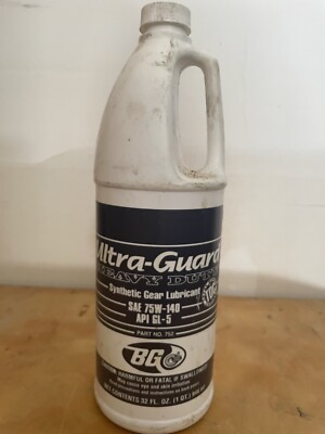 BG Synthetic Gear Oil 75W-140 32 oz | eBay
