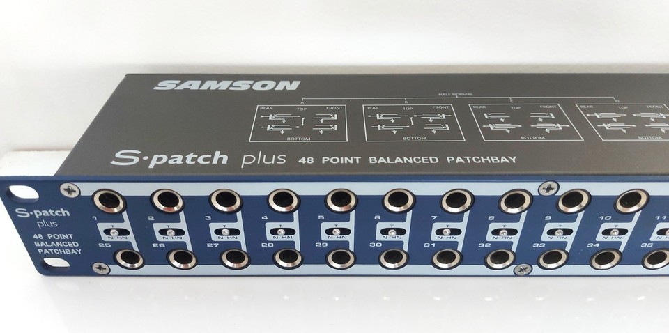 Samson S Patch plus: 48 Point patch bay w/front switching | eBay Australia