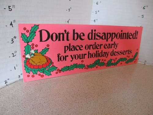 Baskin Robbins ice cream 1970s store display sign Thanksgiving dessert ...