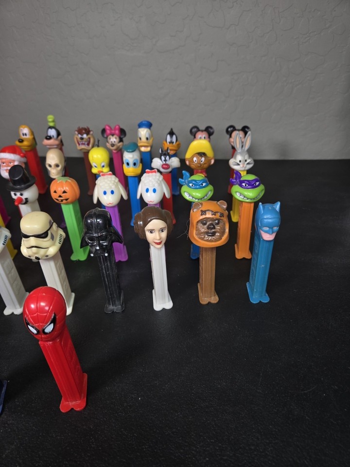 Lot of 70-90s Vtg Pez Candy Dispensers Mix Of Disney Super Hero ...