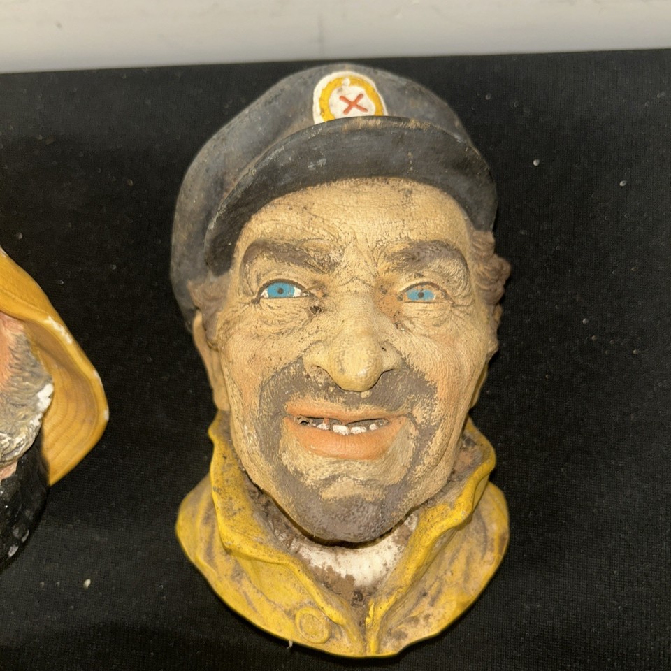 Vintage Lot Of 6 Bossons Chalkware Heads And 2 Bossons Style Chaulkware ...