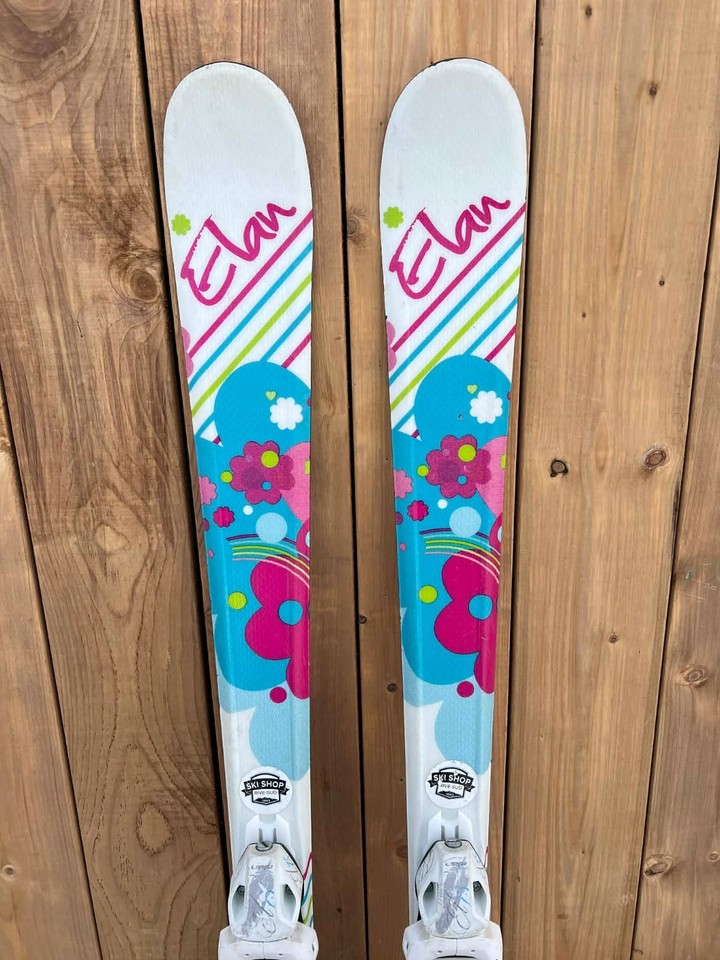 Alpine Downhill Snow Ski ELAN LIL MAGIC 58" Skis 150 cm With Bindings ...