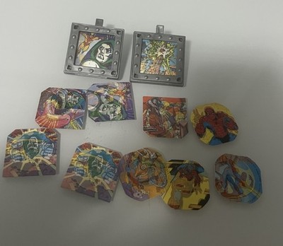 1984 Mattel Marvel Secret Wars Lenticular Shield Insert Lot, Dr Doom ...