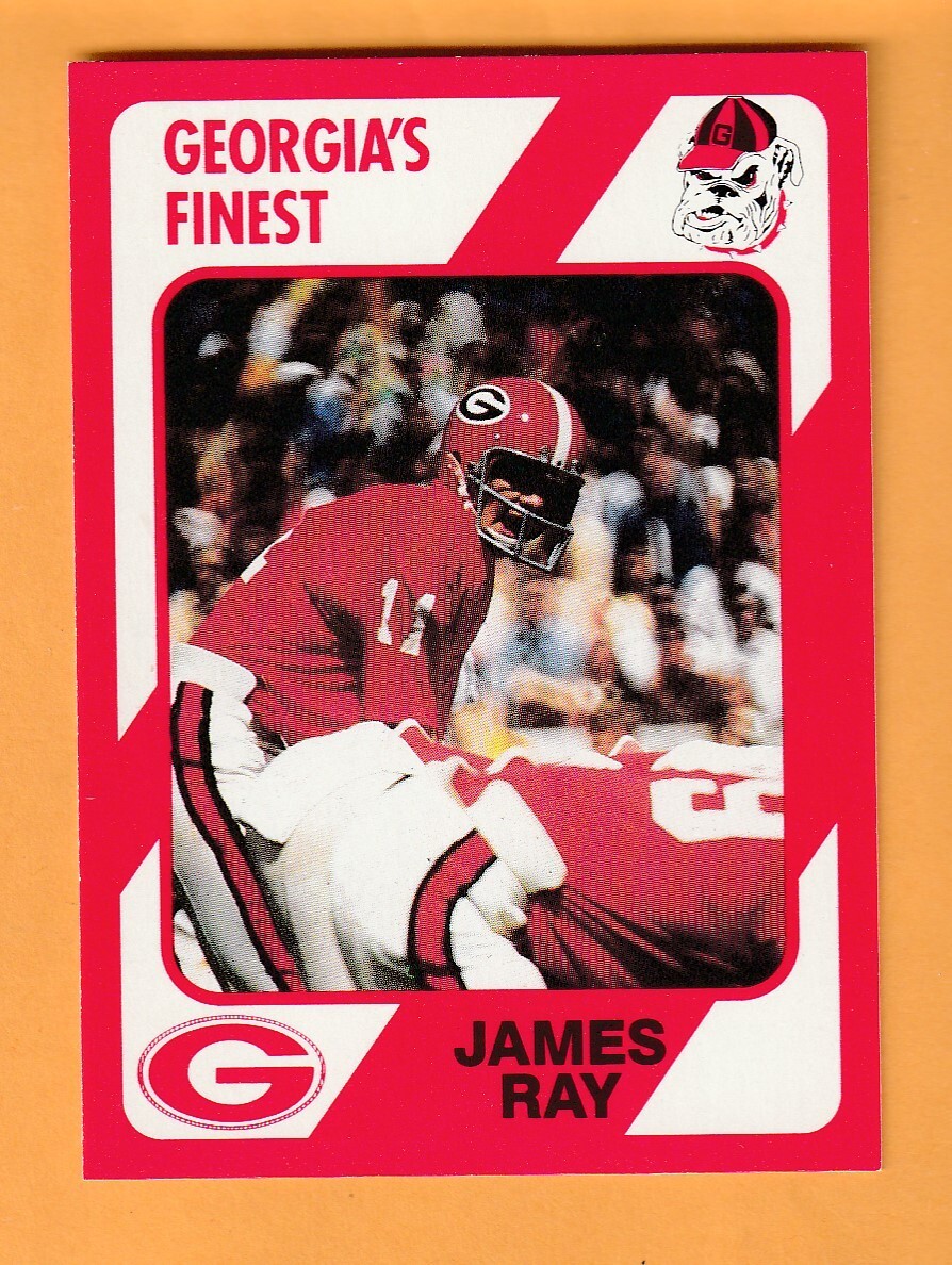 1989+Collegiate+Collection+Georgia+Bulldogs+-+%23120+James+Ray+%28RC%29 ...