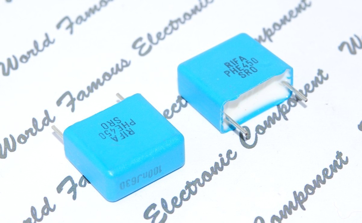 10pcs- RIFA PHE450 0.1uF (0,1µF 100nF) 630V 5% pitch:15mm Film ...