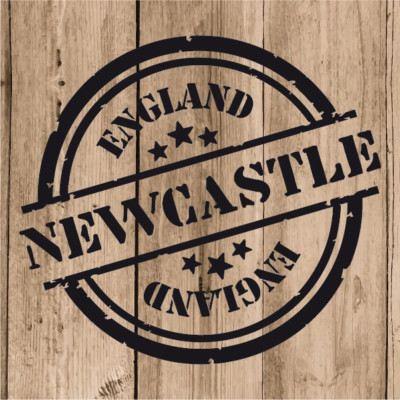 Newcastle Sticker Vinyl 10 cm / 4" Decal Stamp Newcastle England Wall ...