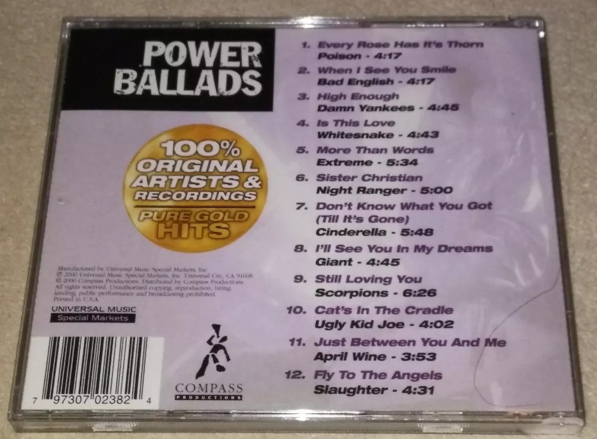 Power Ballads CD various artists | eBay