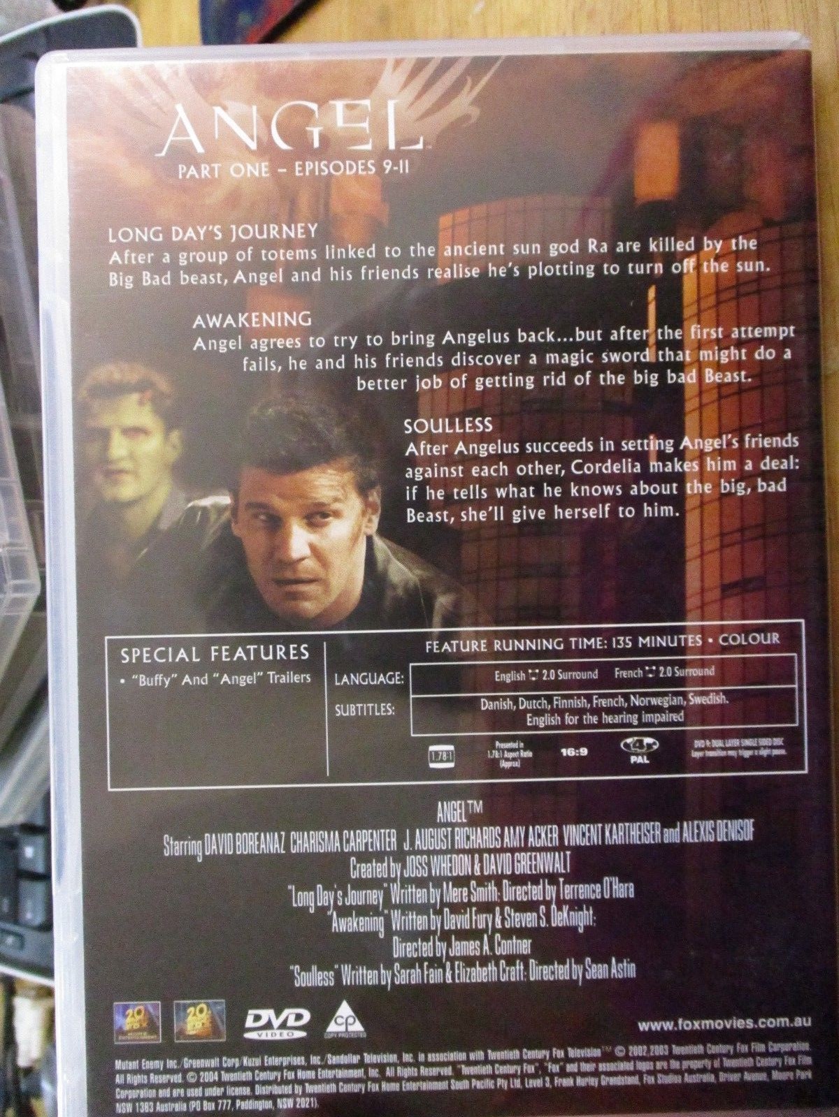 ANGEL SEASON FOUR. PART 1. EPISODES 9-11 DISC 3 15+ | eBay