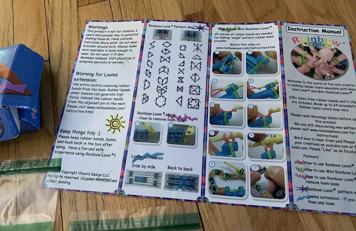 Different Rainbow Loom Pattern Maps Silkwing Made Of Rainbow Loom