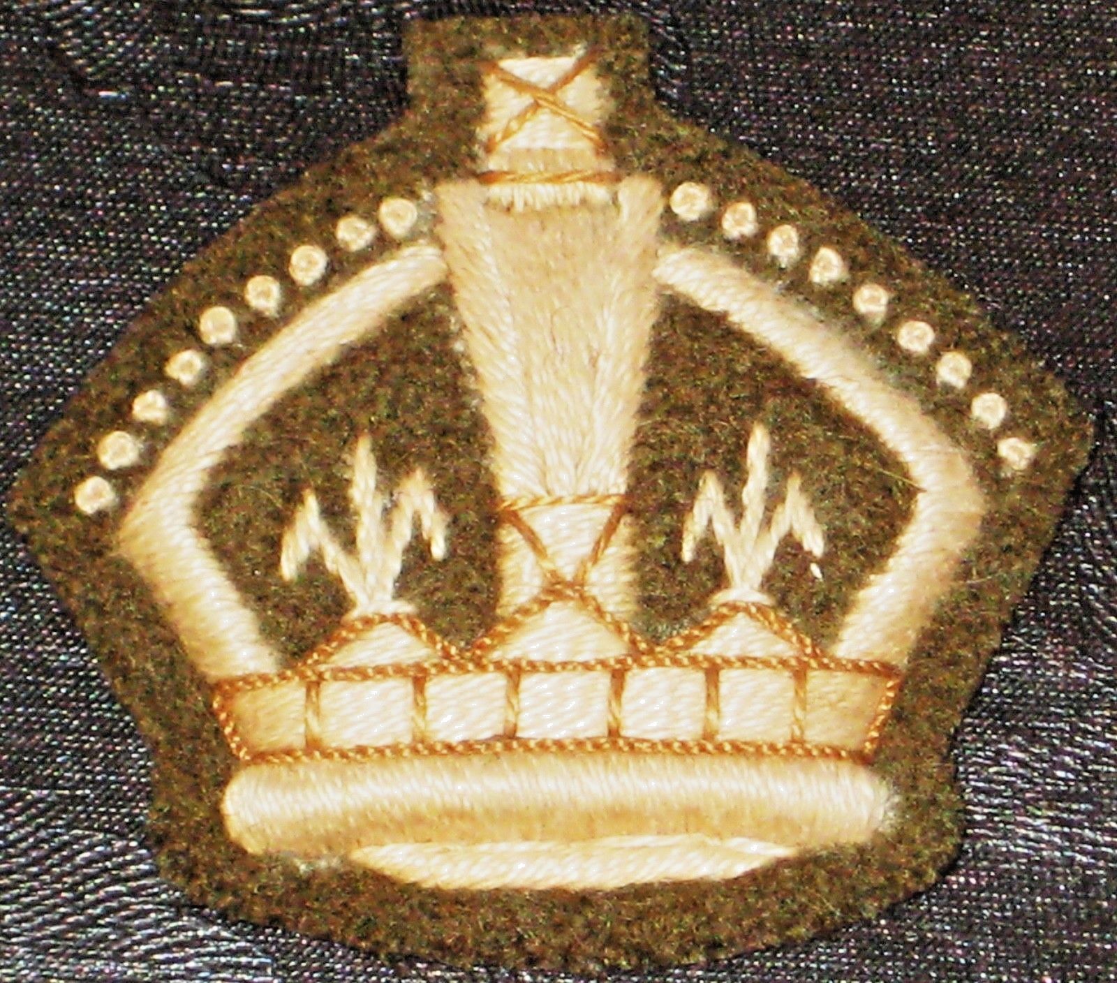 WWII British Army No2, Warrant Officers Class 2, WO2 Badge / King's ...