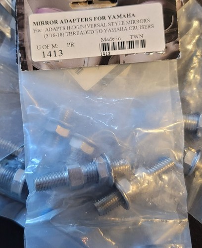 Mirror Adapters for Yamaha - Chrome- Kuryakyn 1413 | eBay