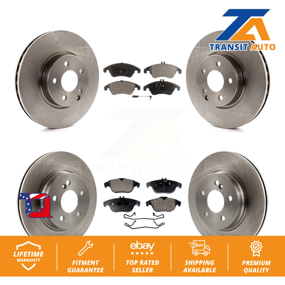 Brake Rotors & Semi-Metallic Pad Front Rear Kit For Mercedes-Benz E350 ...