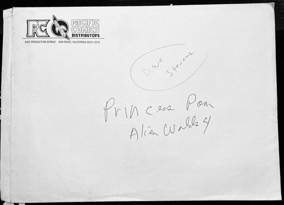 Dave Stevens Art Alien Worlds 4 Orig Printing Plate Negative Princess ...