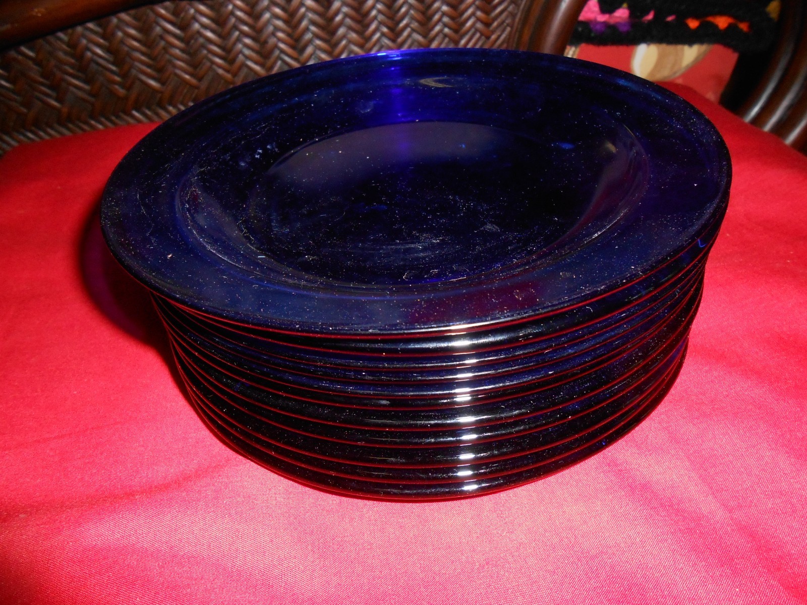 Beautiful COBALT Plates Set. of 11........7.5" diameter | eBay