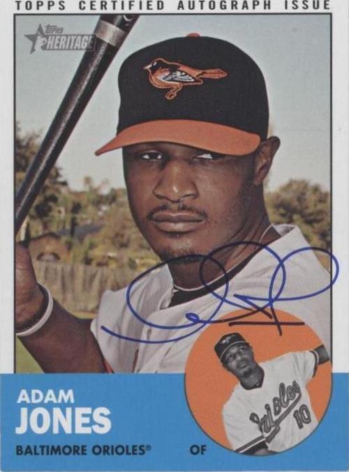 2012 Topps Heritage - Real One Autographs Adam Jones #ROA-AJ (AU) for ...