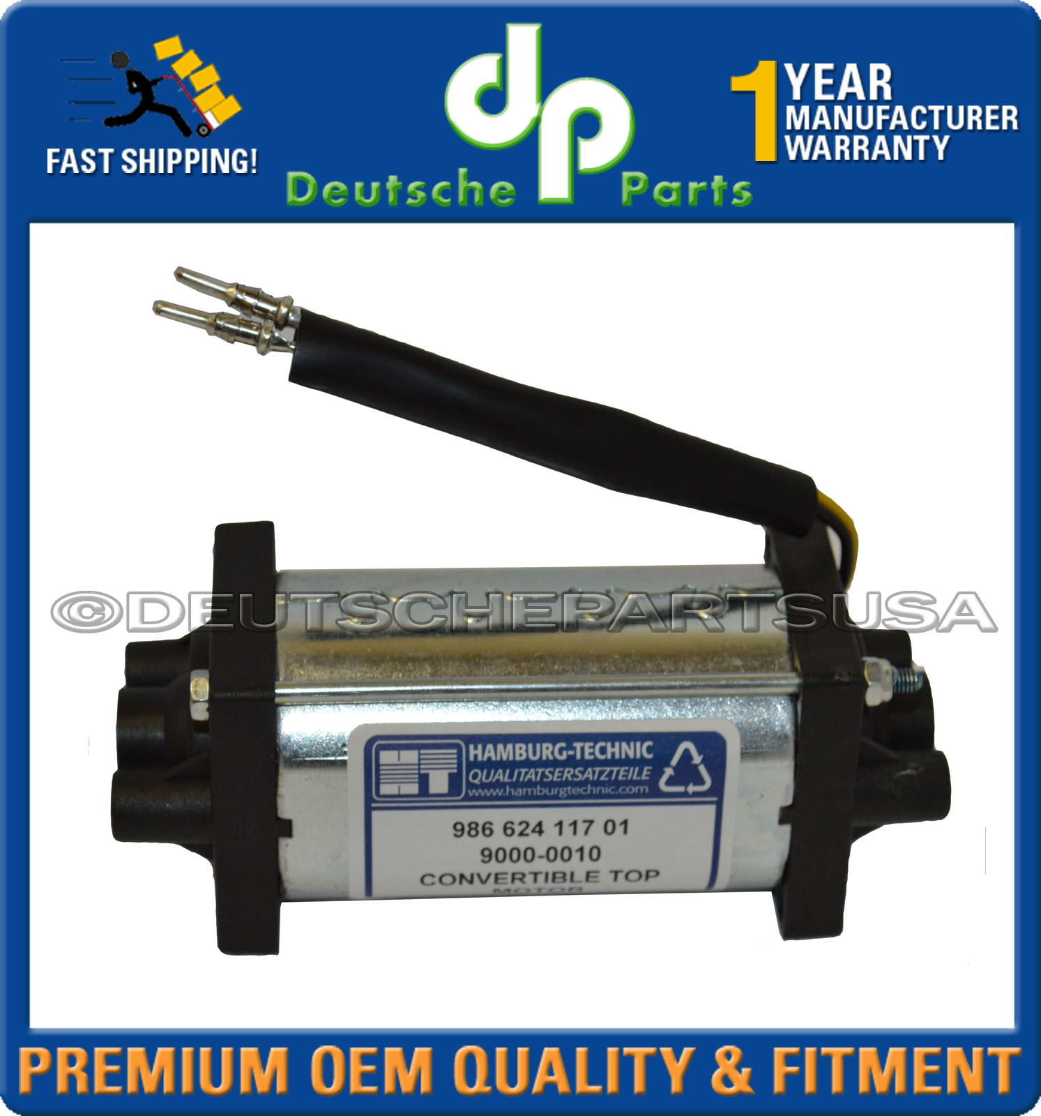 Porsche 911 Boxster Convertible Top Motor (Single Drive Motor) 986 624 ...