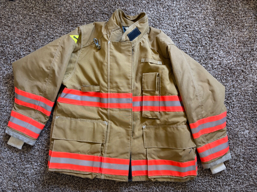 BRAND NEW FireFighter Turnout Jacket DRD with Tags Orange Trim | eBay
