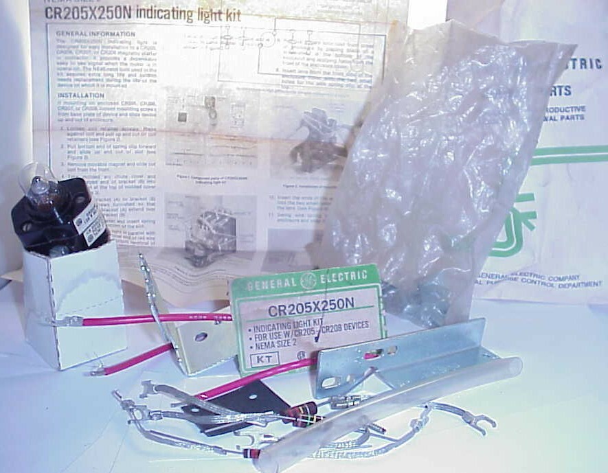 GENERAL ELECTRIC CR205X250N INDICATING LIGHT KIT WITH NE45 1/4W 125VAC ...