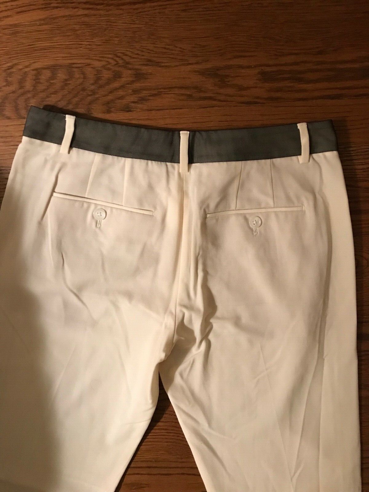 NWT Vince Silk Pants White Colorblock Stripe Size 4 $295.00 Retail | eBay