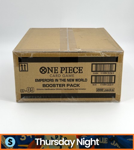 ONE PIECE TCG EMPERORS IN THE NEW WORLD OP-09 SEALED BOOSTER BOX CASE ...