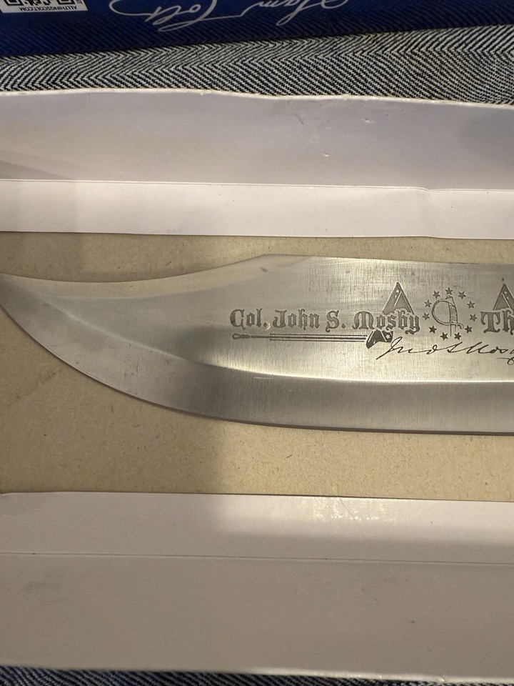 Colt Col John S Mosby The Grey Ghost Mosby’s Raiders Ct 851 Bowie Knife ...
