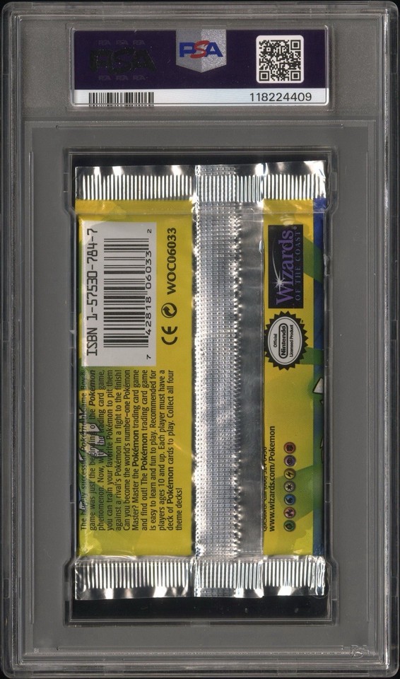 1999 Pokemon 1st Edition Shadowless Base Set Venusaur Booster pack PSA ...