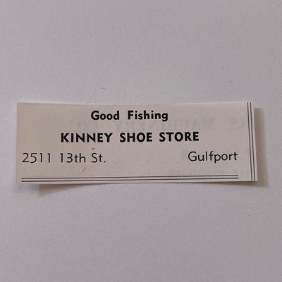 Kinney Shoe Store Good Fishing Gulfport MS 1953 Gulfport MS Ad SAG9-S3 ...