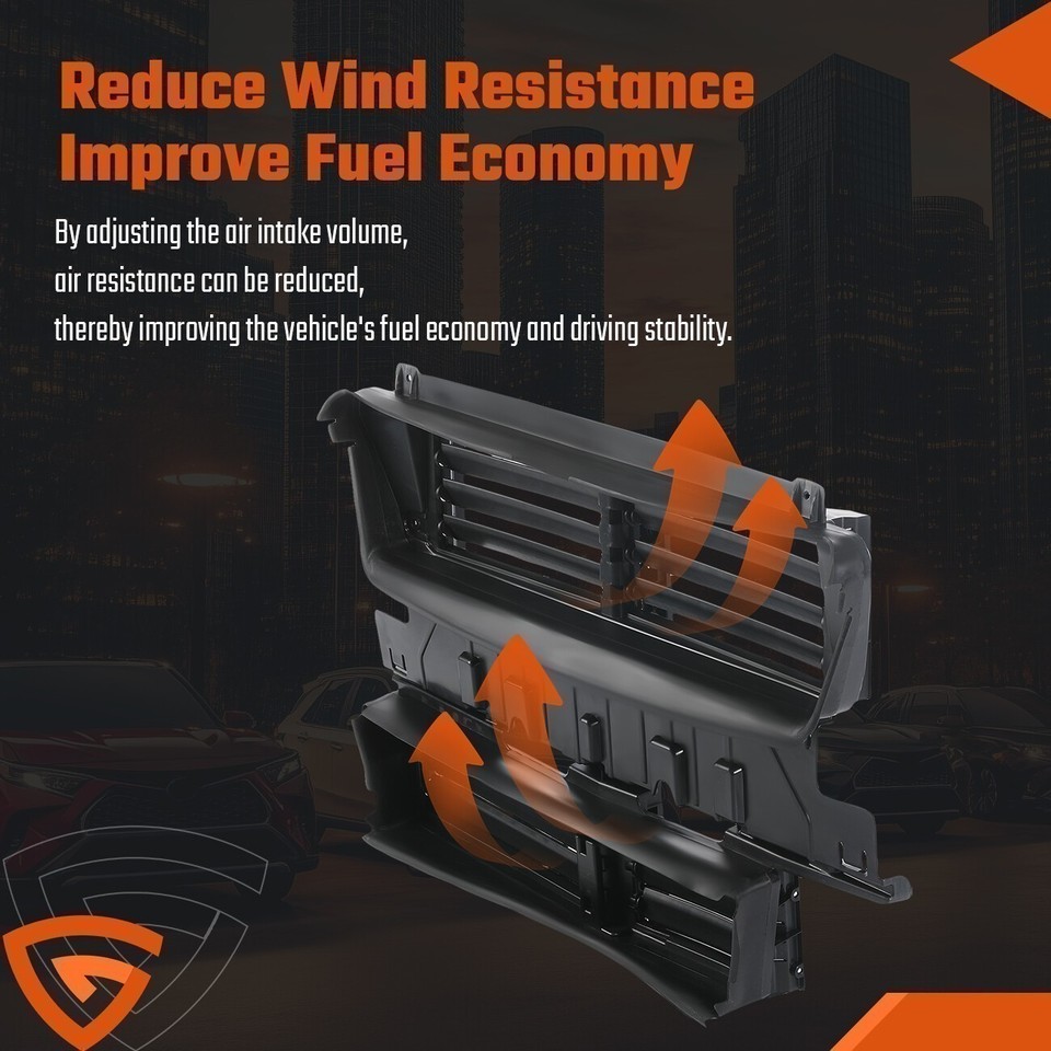 Radiator Active Grille Shutter W/Motor For 2017-2020 Ford Fusion | eBay