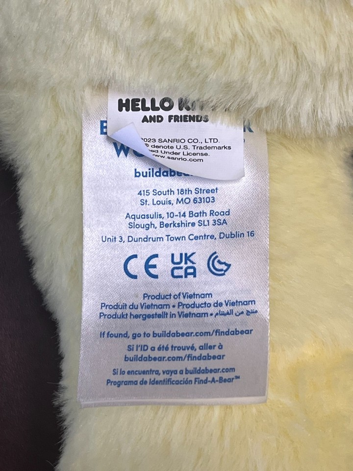 Build A Bear Pompompurin Hello Kitty and Friends Yellow Dog Sanrio ...