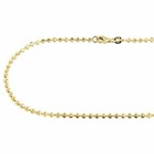 Real 10K Yellow Gold Moon Cut Style Link Necklace Chain 2.5mm 20" 20 ...