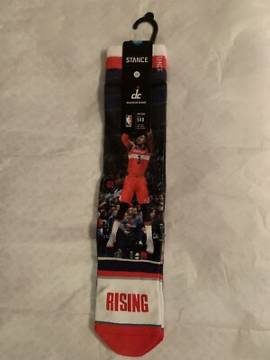 STANCE Washington Wizards DC Rising Crew Socks sz L Large (9-12) Red ...