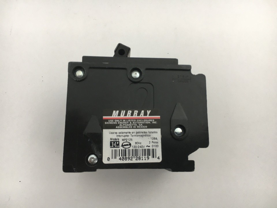 MURRAY MP2125 NEW IN BOX 2P 125A 240V BREAKER SEE PICS SOLD ...