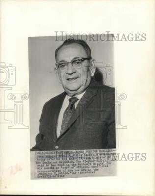 1962 Press Photo Jose Atiles Dominican Republic foreign minister in ...