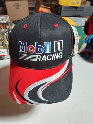 NEW #12 Mobil 1 Racing Ryan Newman Hat/Cap Adjustable. Black and Red | eBay