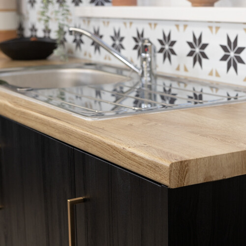 67.5cm wide dc fix RIBBECK OAK sticky back plastic door worktop wrap ...