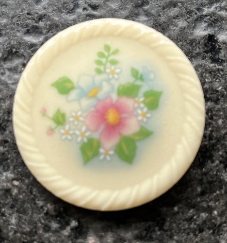 Vintage Avon Porcelain Floral Brooch Pin EUC | eBay