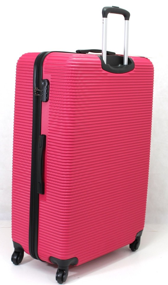 XL Large Suitcase 4 Wheel MEDIUM Lightweight ABS Hard Shell Luggage ...