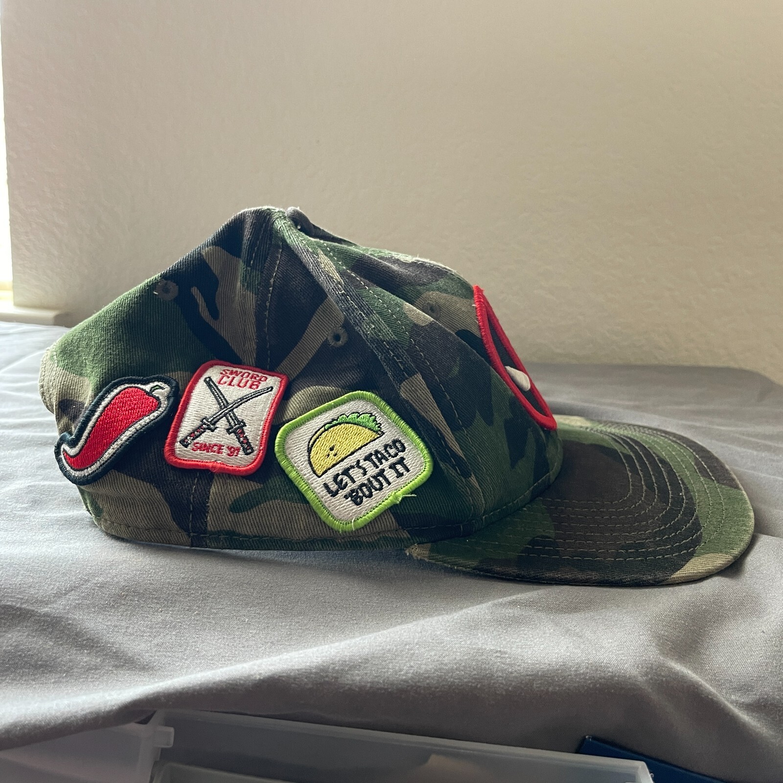 RARE Deadpool Marvel Comics Camo Patches Snapback Cap… - Gem